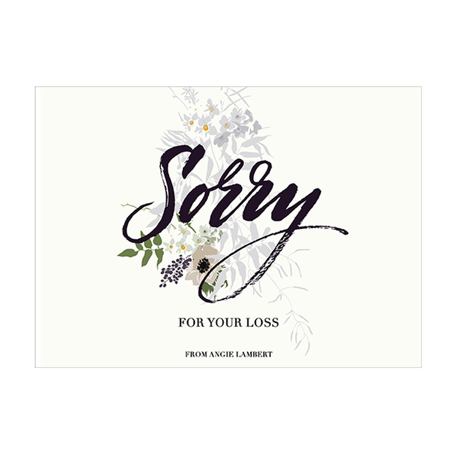 Sorry for Your Loss Greeting Cards | Greeting Cards Printing